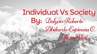 Individual Vs society at emaze Presentation
