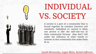 Individual vs. society at emaze Presentation