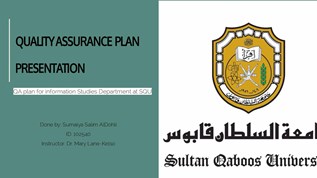 Quality assurance presentation at emaze Presentation