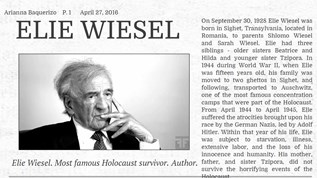 Night Elie Wiesel at emaze Presentation