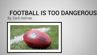 Football is too dangerous at emaze Presentation
