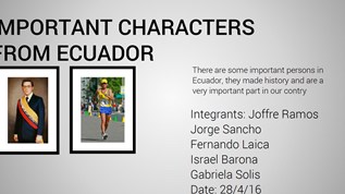 Important characters from Ecuador at emaze Presentation