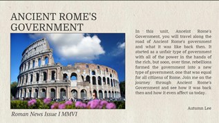 Ancient Rome Government at emaze Presentation
