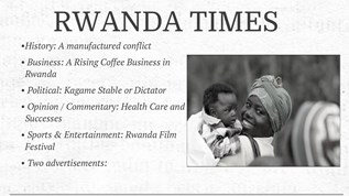 Rwanda times at emaze Presentation