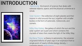 astronomy summary at emaze Presentation