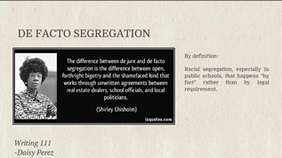 De Facto Segregation at emaze Presentation