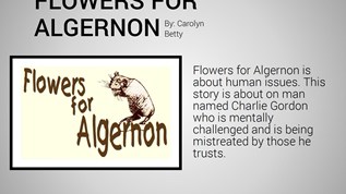flowers for algernon at emaze Presentation