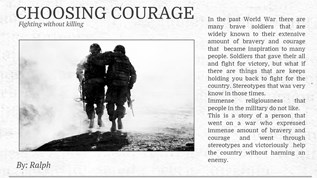 Choosing courage at emaze Presentation