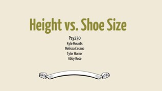 Height vs. Shoe Size at emaze Presentation