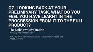 MAIN TASK EVALUATION at emaze Presentation