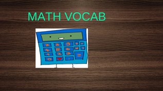 MATH VOCAB at emaze Presentation