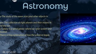 ASTRONOMY PROJECT at emaze Presentation