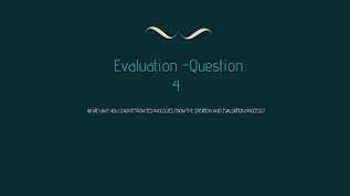 Evaluation 4 at emaze Presentation