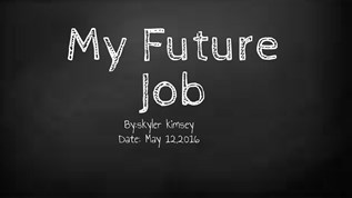 My Future Job at emaze Presentation