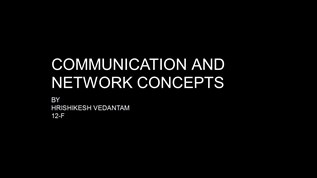 Communication and Networking Concepts at emaze Presentation