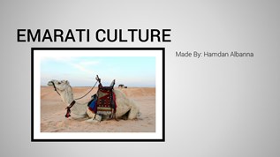 EMARATI CULTURE at emaze Presentation