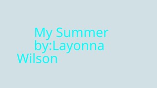 My Summer at emaze Presentation