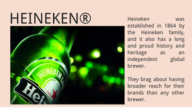 Heineken at emaze Presentation
