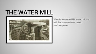 The water mill at emaze Presentation