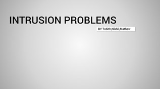Intrusion problems at emaze Presentation