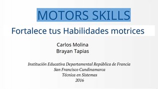 motor skills at emaze Presentation