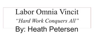Labor Omnia Vincit at emaze Presentation