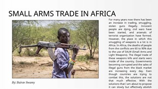 Small arms trade in at emaze Presentation