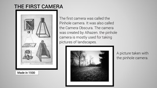 The Evolution of Cameras at emaze Presentation