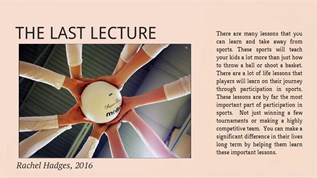 The Last Lecture at emaze Presentation