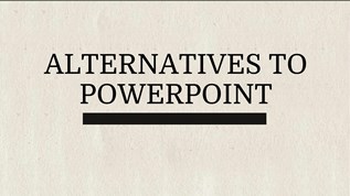 Alternatives to PowerPoint at emaze Presentation