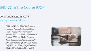 ENG 221 HOMEWORK Inspiring Mindseng221homework.com at emaze Presentation