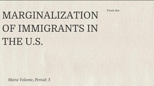 MARGINALIZATION OF IMMIGRANTS IN THE US at emaze Presentation