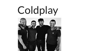 Coldplay at emaze Presentation