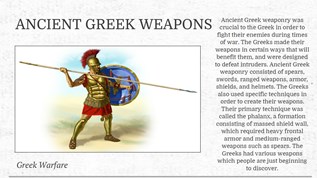 Greek Weaponry at emaze Presentation