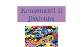 Konsonanti li jixxiebhu at emaze Presentation