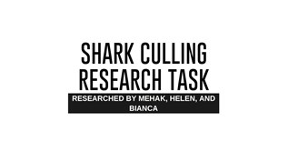 Shark Culling at emaze Presentation