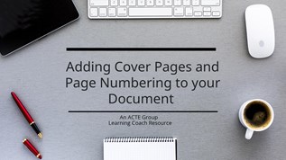 Adding Cover Pages and Page Numbering to Documents at emaze Presentation