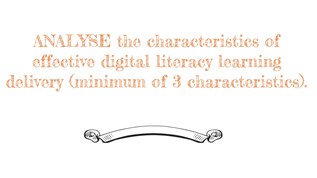 Analyse the characteristics of Digital Literacy Learning Delivery at emaze Presentation
