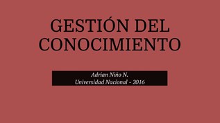 GESTION DEL CONOCIMIENTO at emaze Presentation