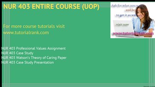 NUR 403 Course Extrordinary Success tutorialrank.com at emaze Presentation