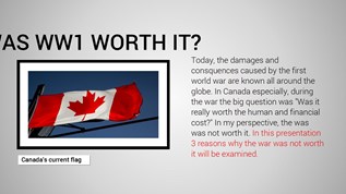Was WW1 Worth It for Canada? at emaze Presentation