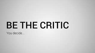 Be the critic at emaze Presentation