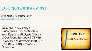 BUS 362 MENTOR Real Success bus362mentor.com at emaze Presentation