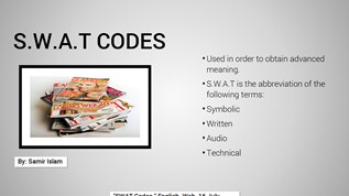 S.W.A.T Codes at emaze Presentation