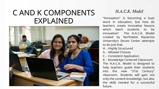 C and K Components at emaze Presentation