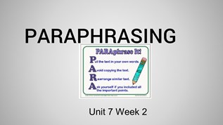 Paraphrasing at emaze Presentation