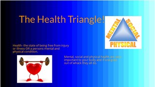 The Health Triangle at emaze Presentation