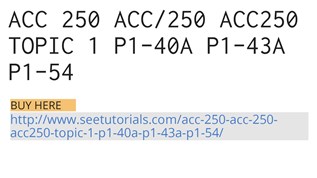 ACC 250 ACC250 ACC250 at emaze Presentation