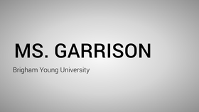 Ms. Garrison intro at emaze Presentation