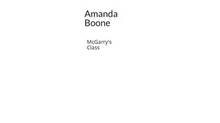 Amanda Boone at emaze Presentation